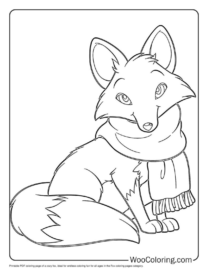 100+ Fox coloring pages (Free PDF To Print) | Woo Coloring