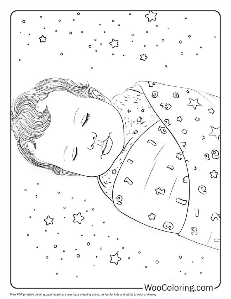 100+ Baby coloring pages (Free PDF To Print) | Woo Coloring