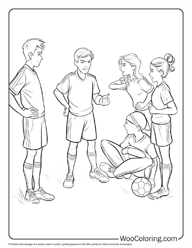 100+ Soccer coloring pages (Free PDF To Print) | Woo Coloring
