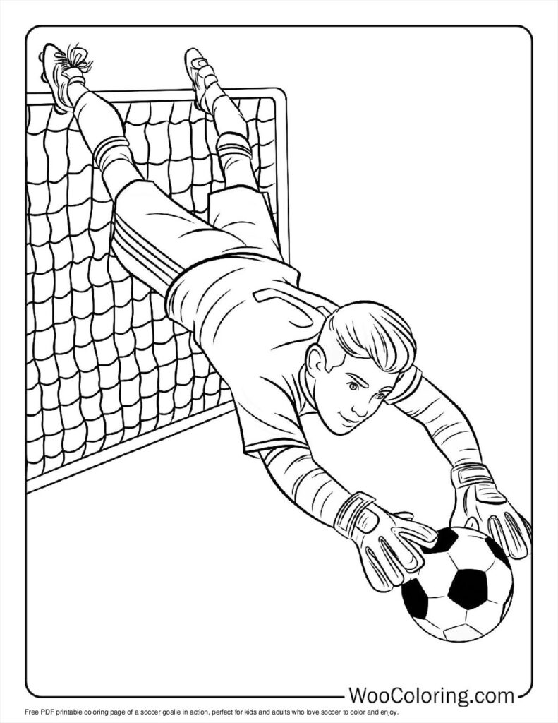 100+ Soccer coloring pages (Free PDF To Print) | Woo Coloring
