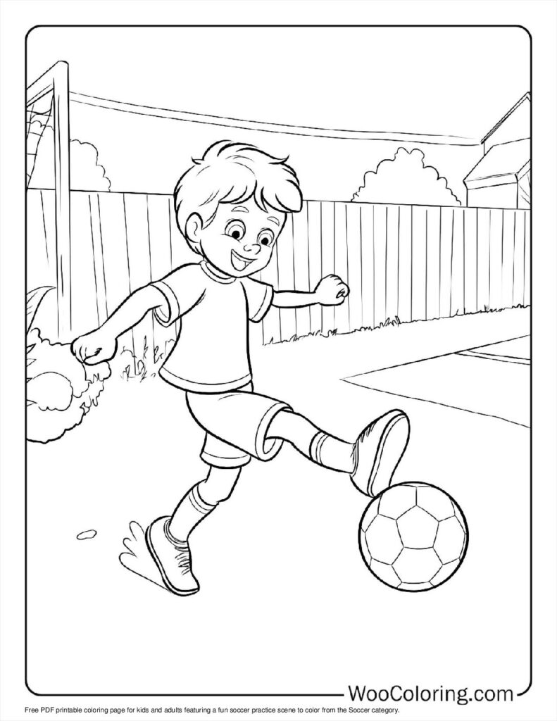 100+ Soccer coloring pages (Free PDF To Print) | Woo Coloring