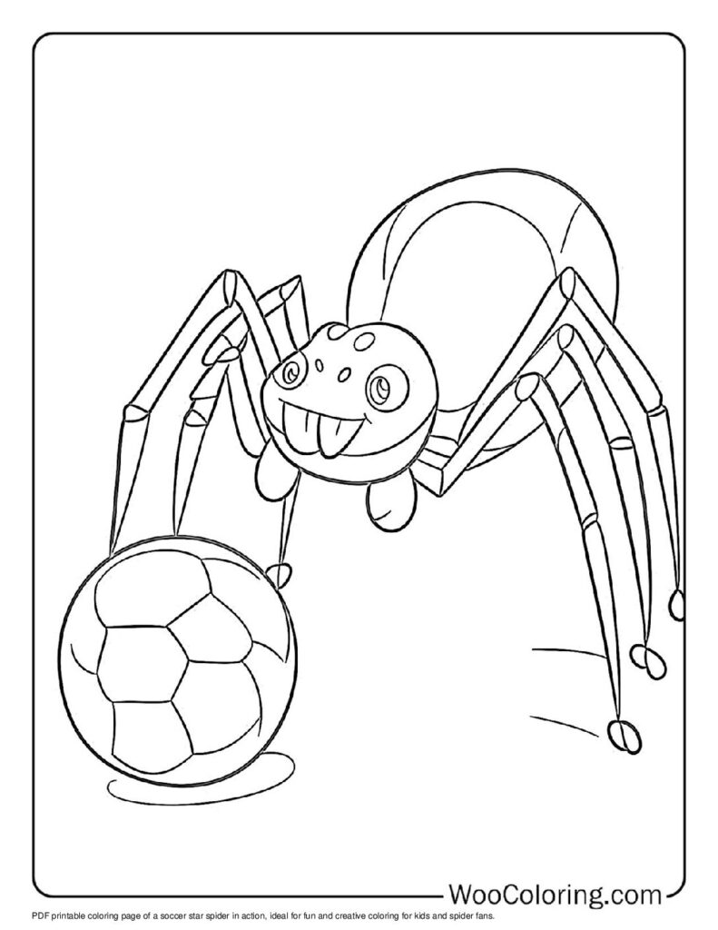 100+ Spider coloring pages (Free PDF To Print) | Woo Coloring