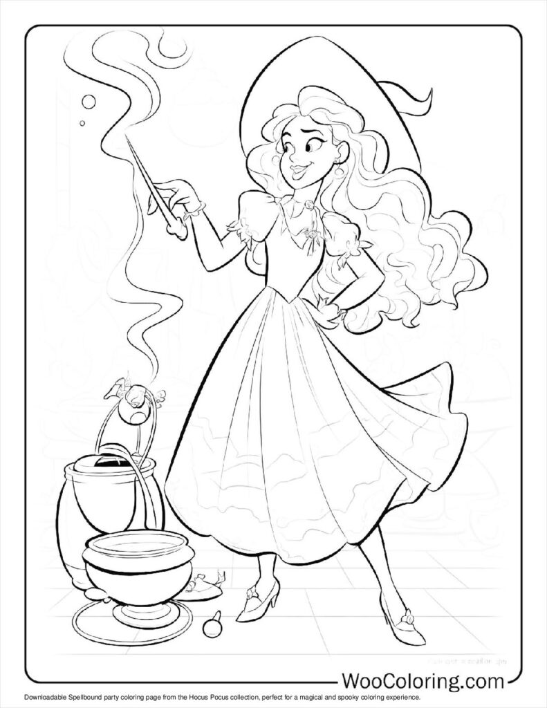 100+ Hocus Pocus coloring pages (Free PDF To Print) | Woo Coloring