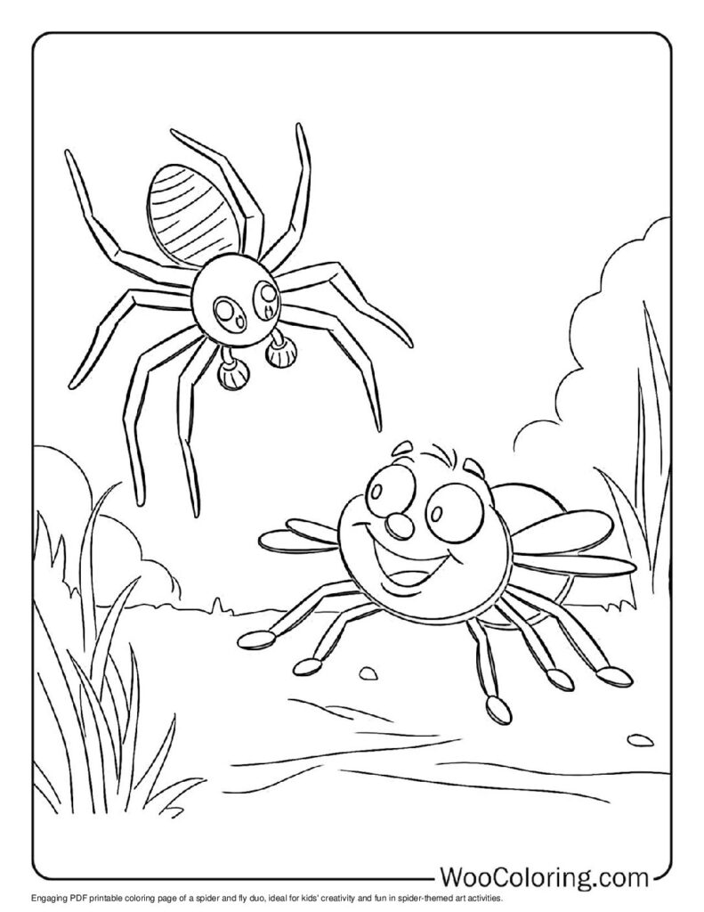 100+ Spider coloring pages (Free PDF To Print) | Woo Coloring