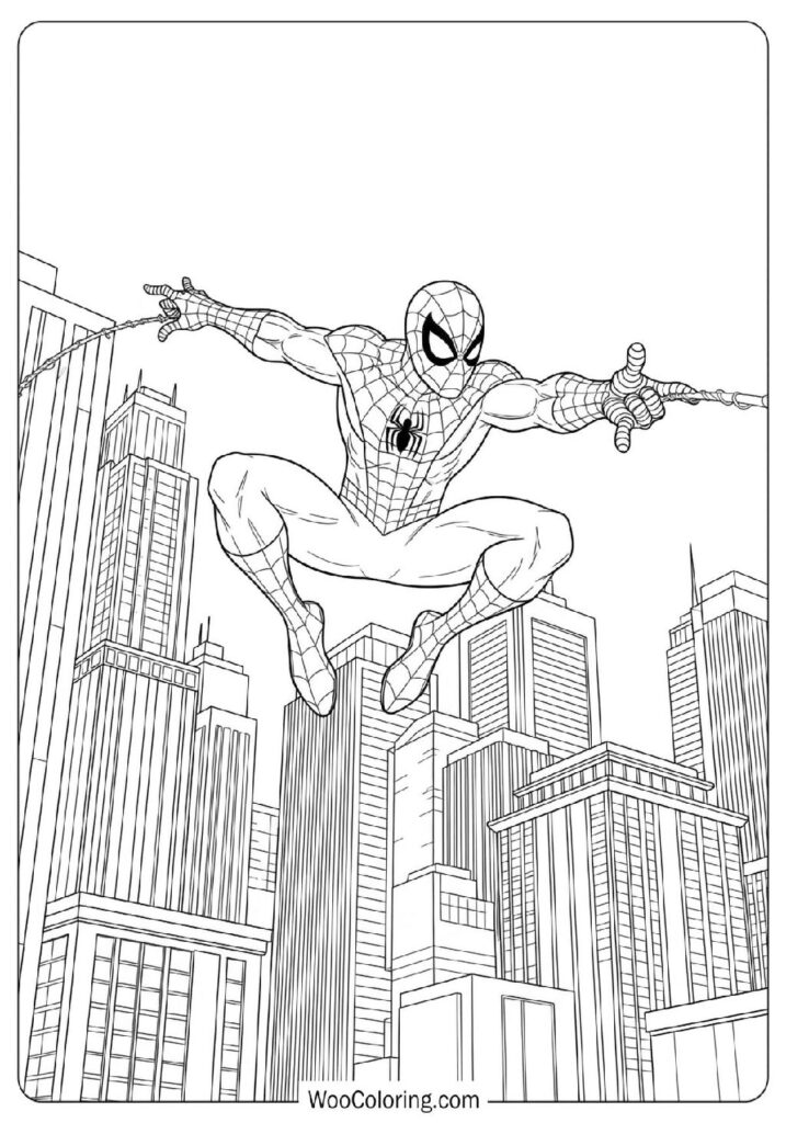 50 Spider-Man coloring pages (Free PDF To Print) | Woo Coloring