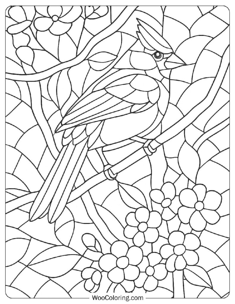 26 Stained Glass Coloring Pages (Free PDF To Print) | Woo Coloring