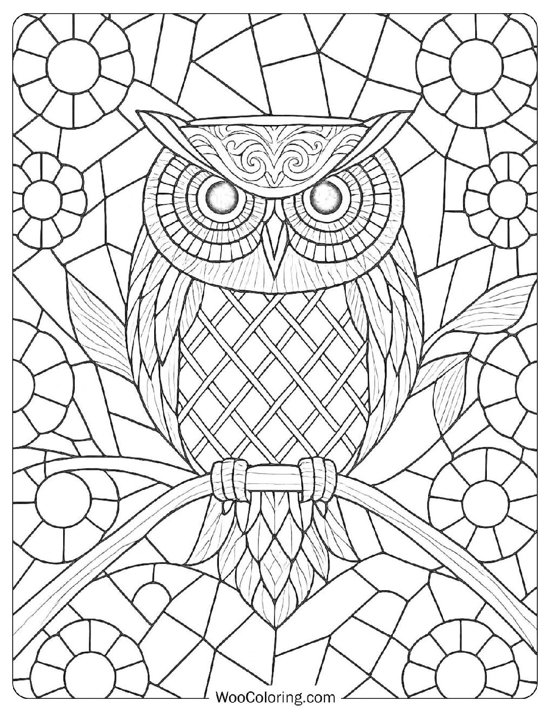 26 Stained Glass Coloring Pages (Free PDF To Print) | Woo Coloring
