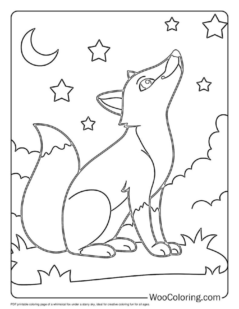 100+ Fox coloring pages (Free PDF To Print) | Woo Coloring