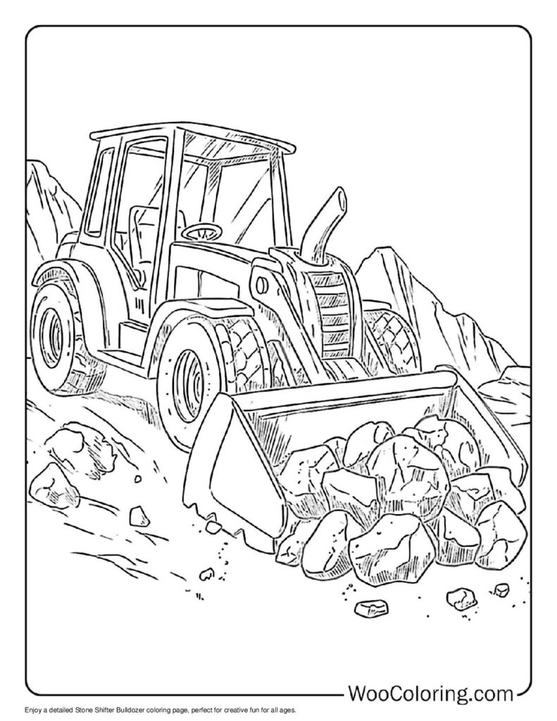 100+ Bulldozer coloring pages (Free PDF To Print) | Woo Coloring