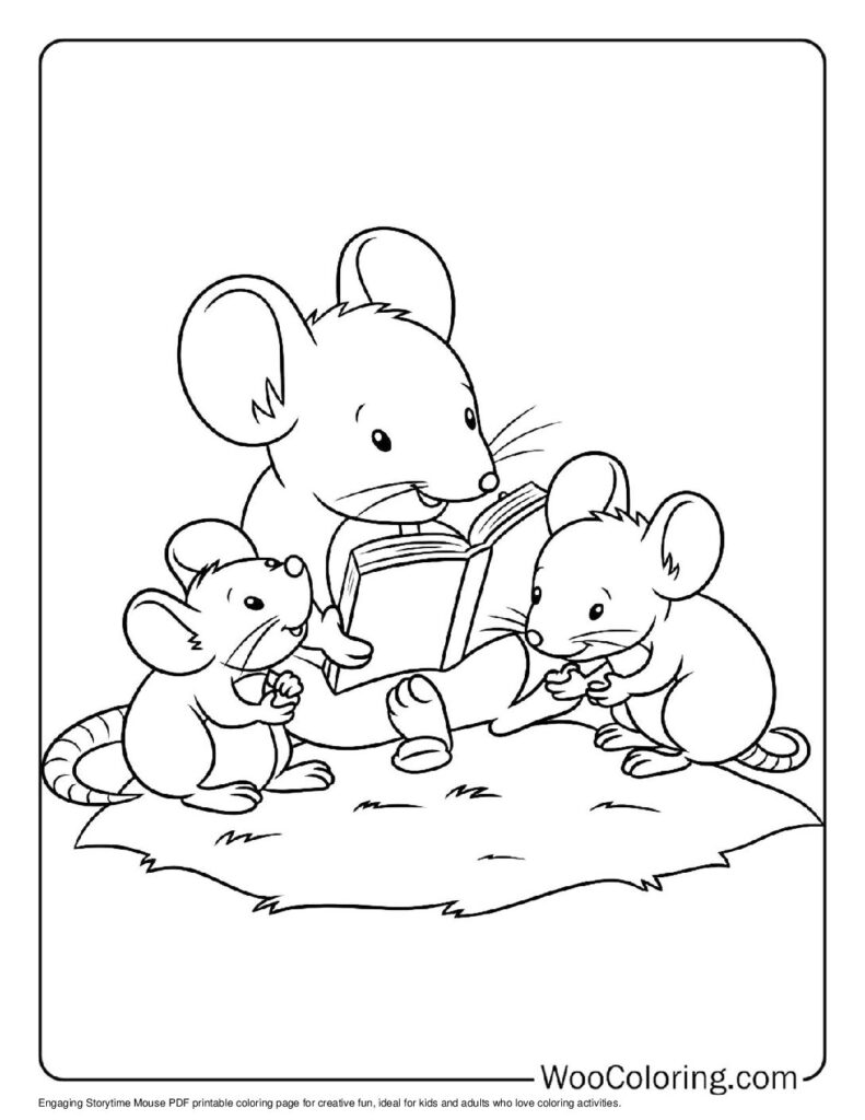 100+ Mouse coloring pages (Free PDF To Print) | Woo Coloring