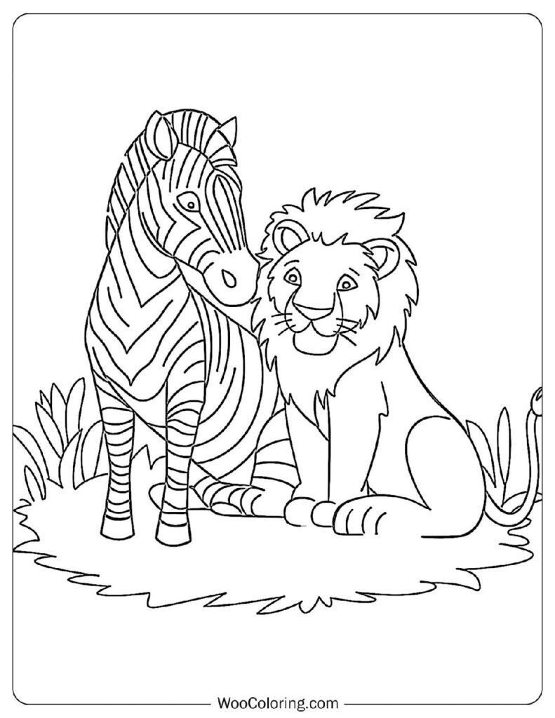 100+ Zebra coloring pages (Free PDF To Print) | Woo Coloring