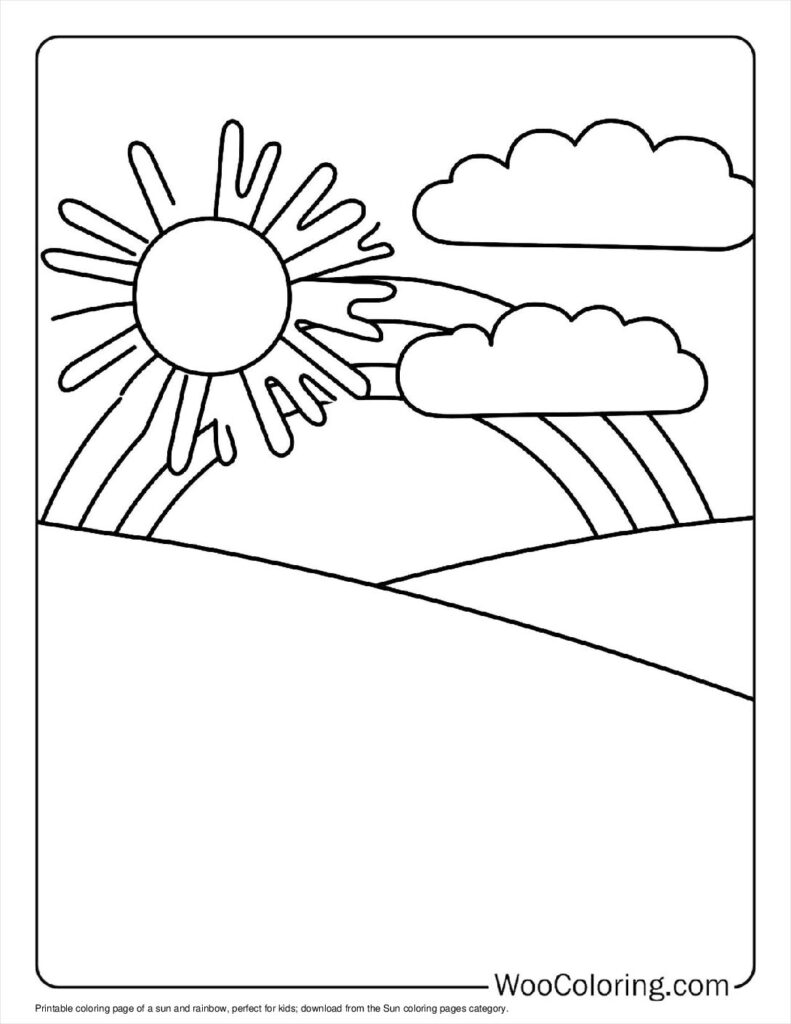 100+ Sun coloring pages (Free PDF To Print) | Woo Coloring