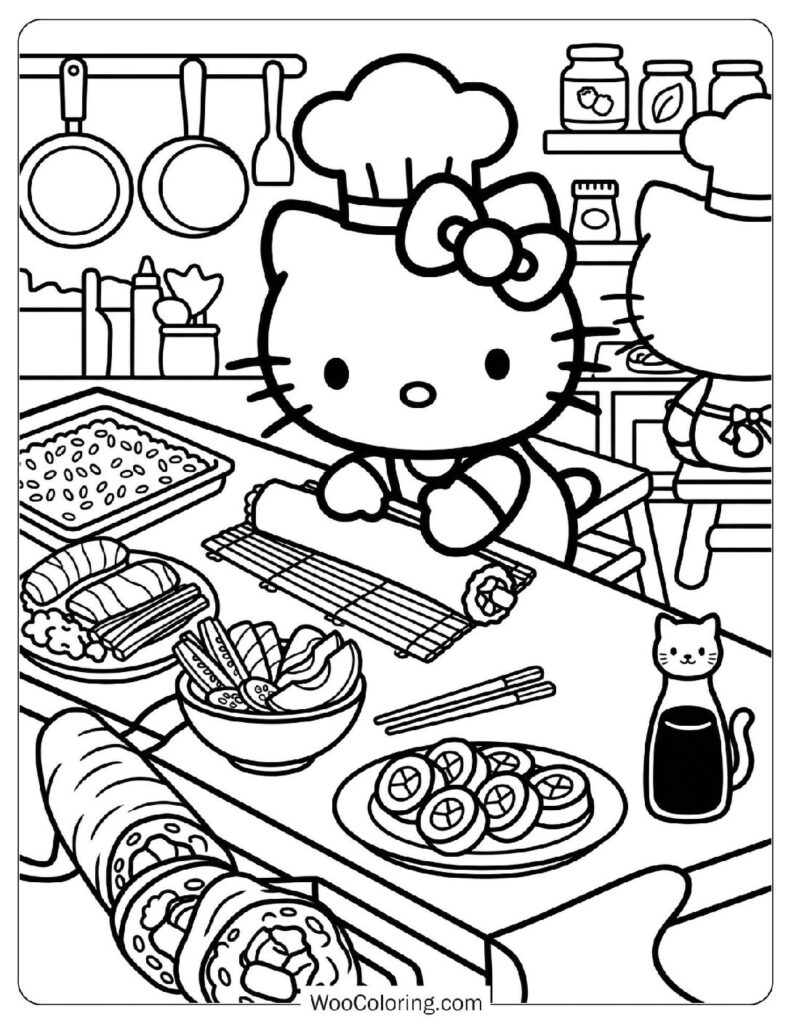 120+ Hello Kitty Coloring Pages (Free Printable PDFs)