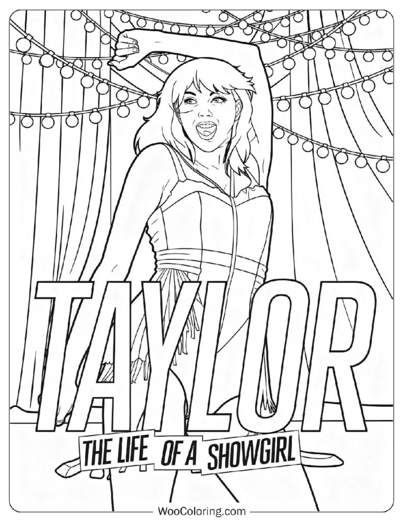 34 Taylor Swift Coloring Pages (Free PDF To Print) | Woo Coloring
