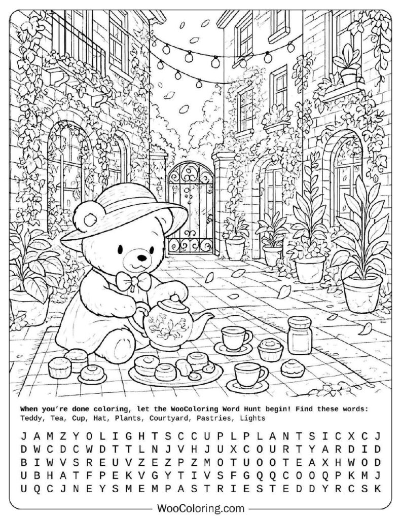 30 Teddy Bear Coloring Pages (Free PDF To Print) | Woo Coloring