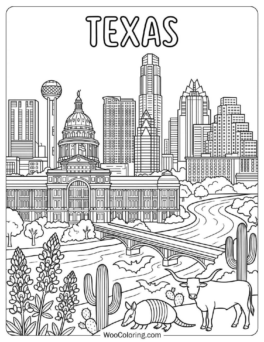 34 City Coloring Pages (Free PDF To Print) | Woo Coloring