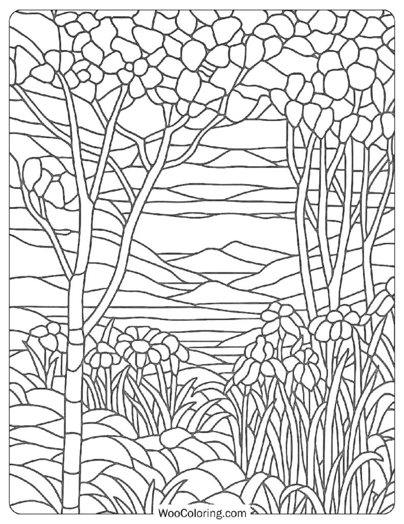 26 Stained Glass Coloring Pages (Free PDF To Print) | Woo Coloring