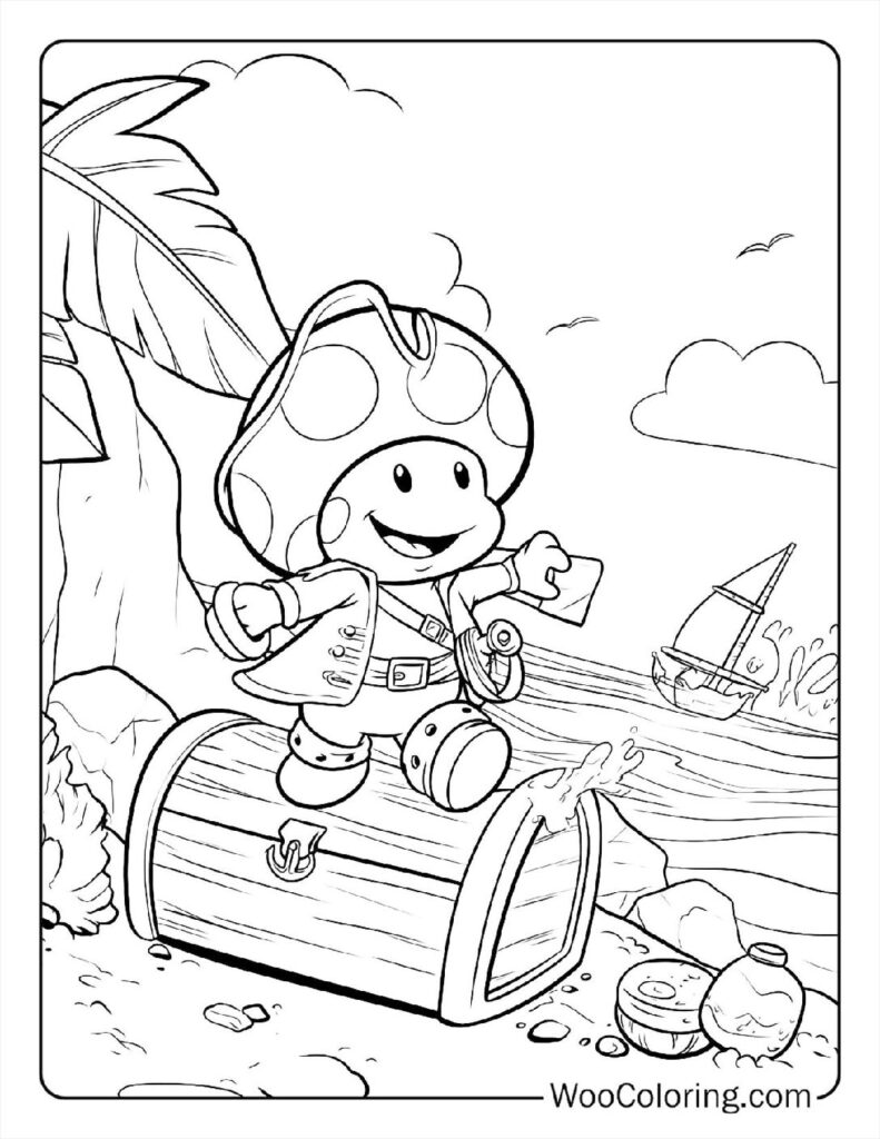 100+ Toad coloring pages (Free PDF To Print) | Woo Coloring