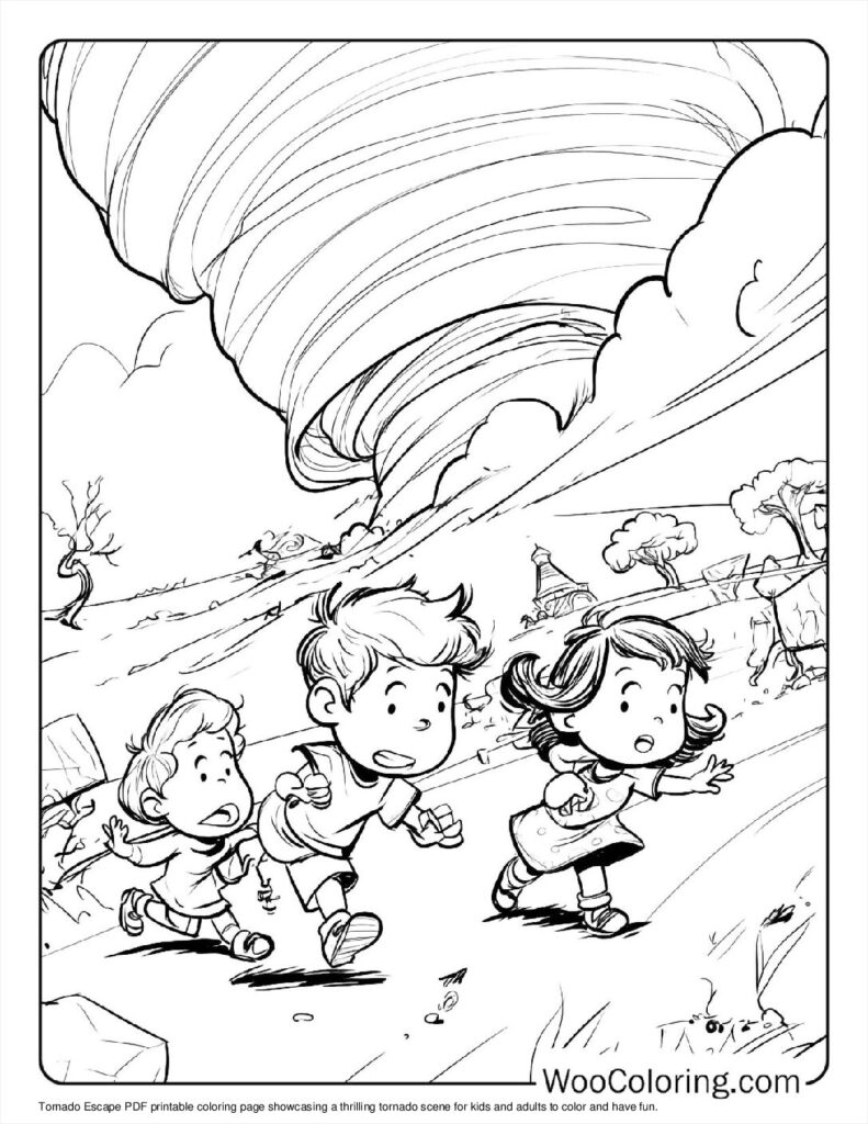 100+ Tornado coloring pages (Free PDF To Print) | Woo Coloring