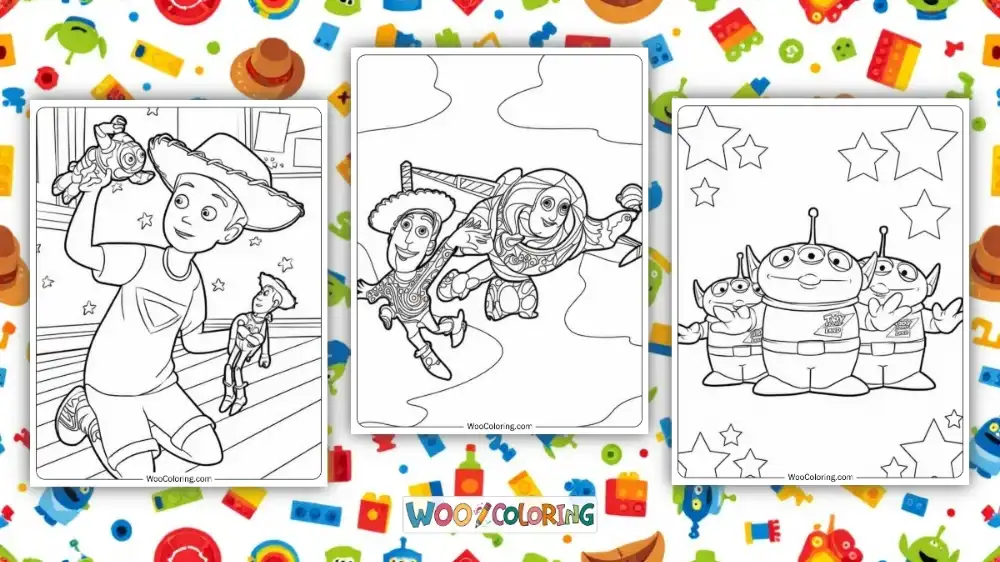 100+ Toy Story coloring pages (Free PDF To Print) | Woo Coloring