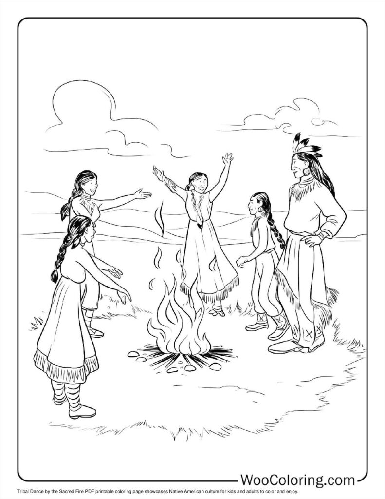 100+ Native American coloring pages (Free PDF To Print) | Woo Coloring