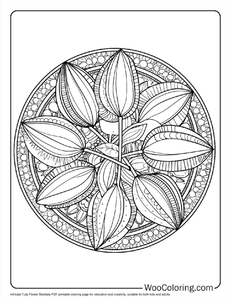 100+ Tulip coloring pages (Free PDF To Print) | Woo Coloring