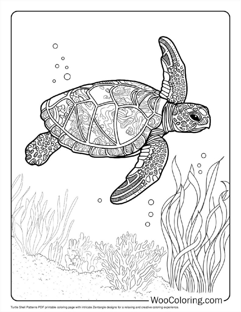 100+ Zentangle coloring pages (Free PDF To Print) | Woo Coloring