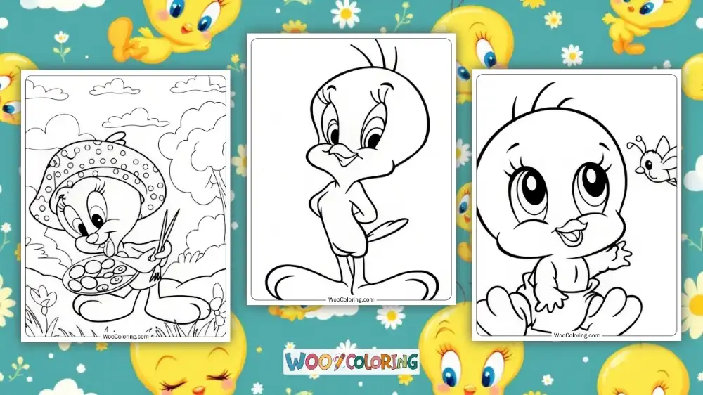 100+ Tweety Bird coloring pages (Free PDF To Print) | Woo Coloring