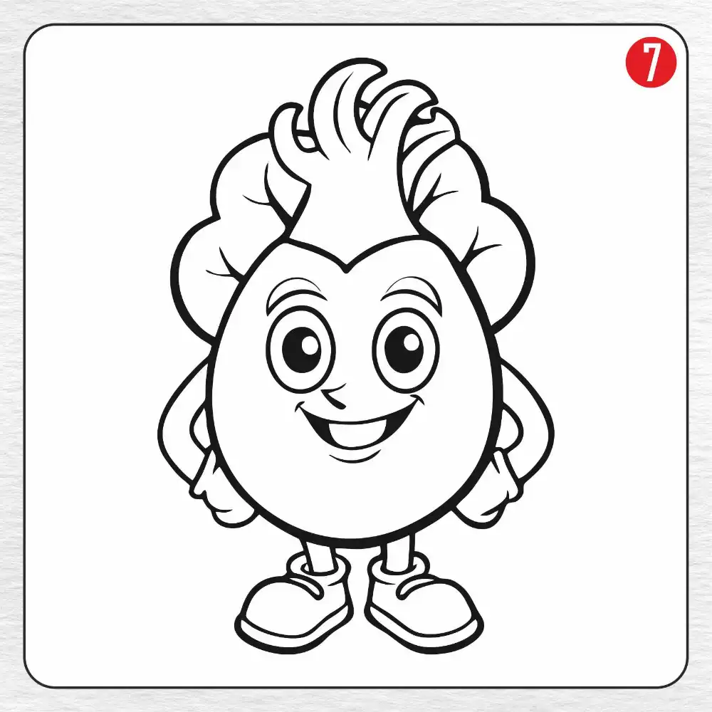 28 Vegetable Coloring Pages (Free PDF To Print) | Woo Coloring