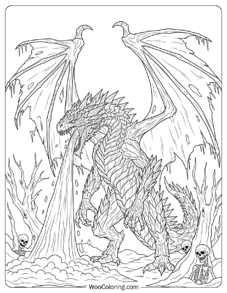 58 Dragon Coloring Pages (Free PDF To Print) | Woo Coloring