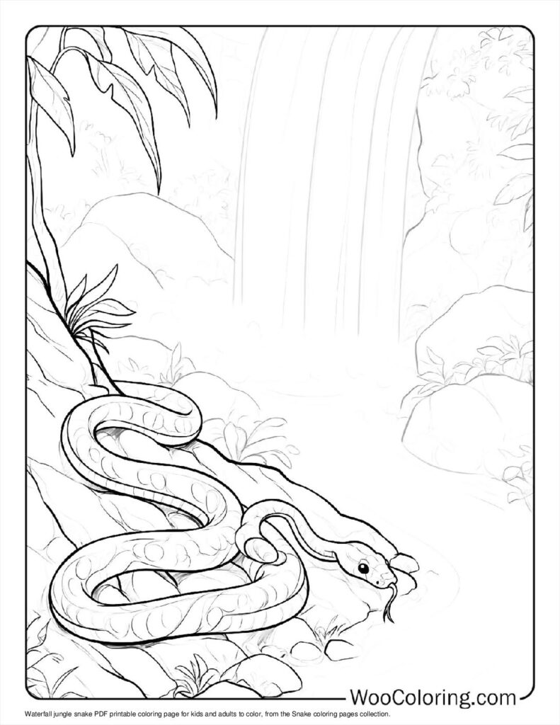 100+ Snake coloring pages (Free PDF To Print) | Woo Coloring