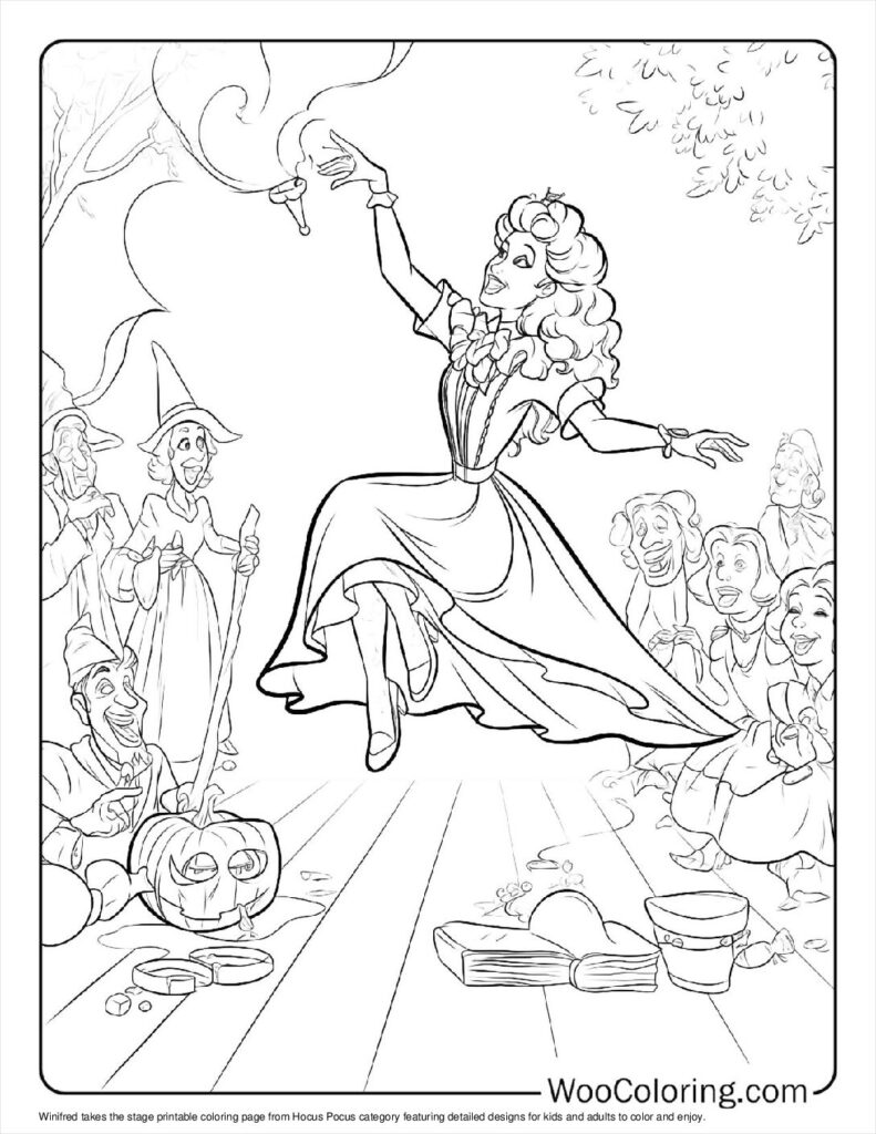 100+ Hocus Pocus coloring pages (Free PDF To Print) | Woo Coloring