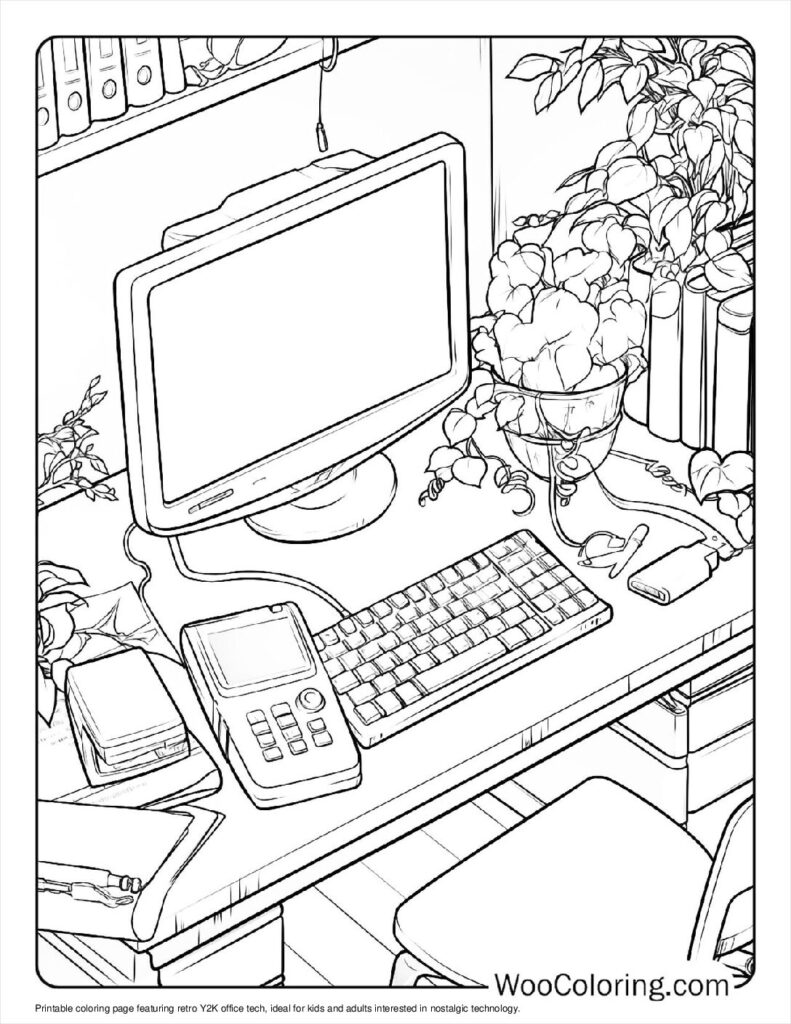 100+ Y2K coloring pages (Free PDF To Print) | Woo Coloring