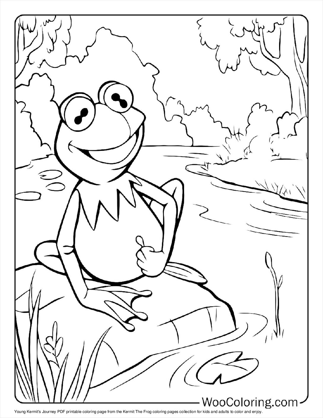 100+ Kermit The Frog coloring pages (Free PDF To Print) | Woo Coloring