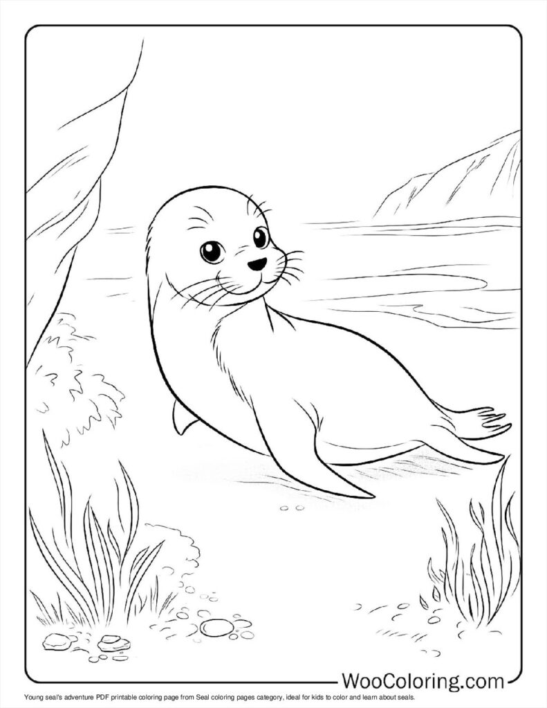 100+ Seal coloring pages (Free PDF To Print) | Woo Coloring